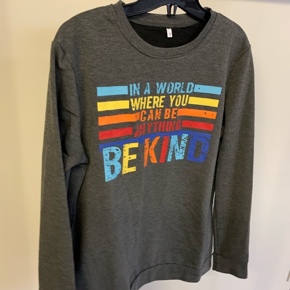 Kidad | Tops | Kiddad Be Kind Womens Long Sleeve Sweatshirt In | Poshmark